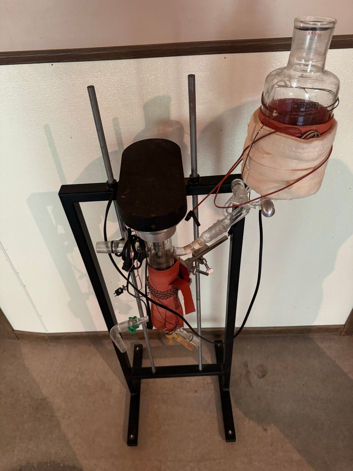 POPE SCIENTIFIC 2” Thin FILM DISTILLATION STILL 1000ml Evaporator Evap ...