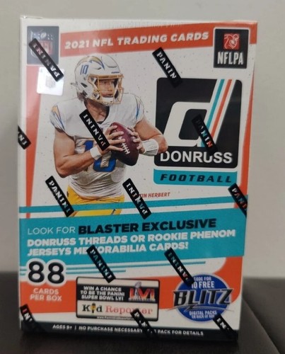 Brand New 2021 Panini Donruss NFL Football Blaster Box 88 Cards Factory ...