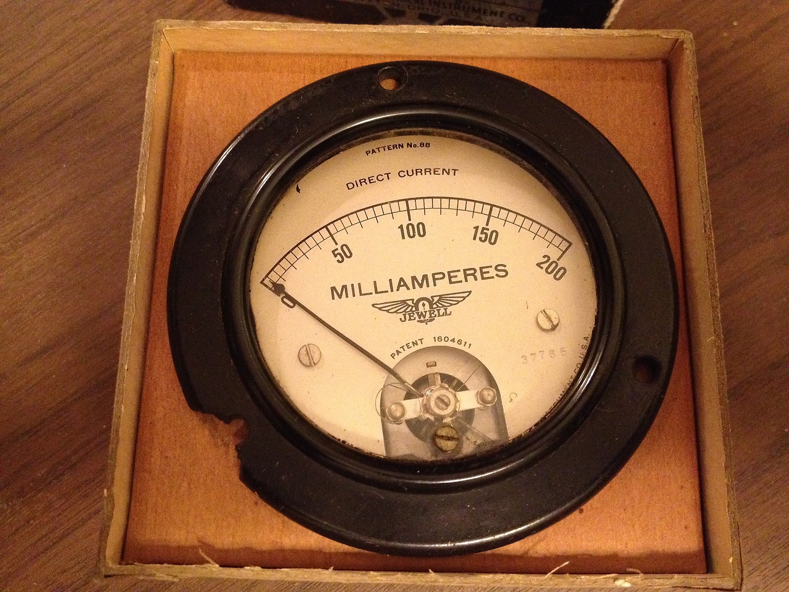 1930's Triplett DC Milliammeter Panel Gauge - Range 0-750 ma - Model ...