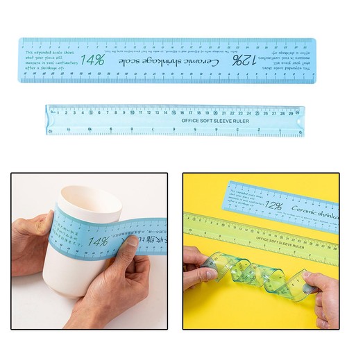 Ceramic Shrinkage Scale Ruler with Standard Ruler Measurer Measurement ...