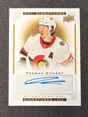 2021-22 UPPER DECK TIM HORTONS THOMAS CHABOT NHL SIGNATURES | eBay