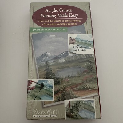 Acrylic Canvas Painting Made Easy VHS Tape by artist Sandy Aubuchon CDA ...
