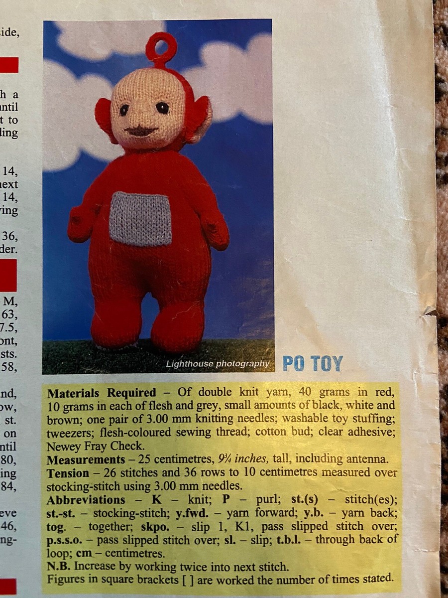 Teletubbies Knitting Pattern Teletubbies Amigurumi Tejidos A Crochet