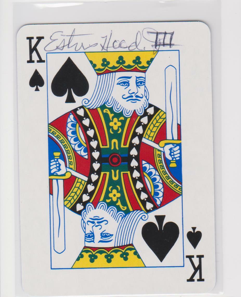 ESTUS HOOD GREEN BAY PACKERS 1978-84 ILLINOIS STATE AUTOGRAPHED PLAYING ...