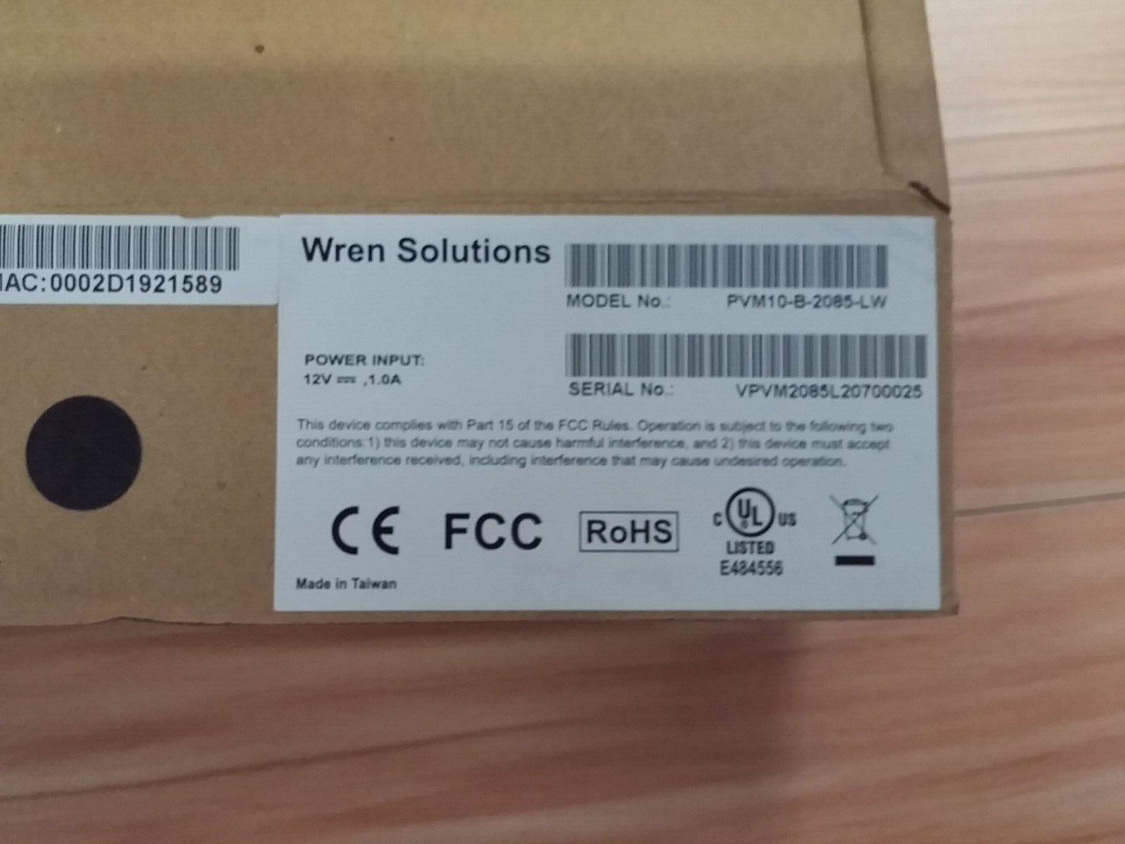 Wren Solutions - PVM-10-B-2085-LW Pvm, 10”Lcd, IP Camera | eBay