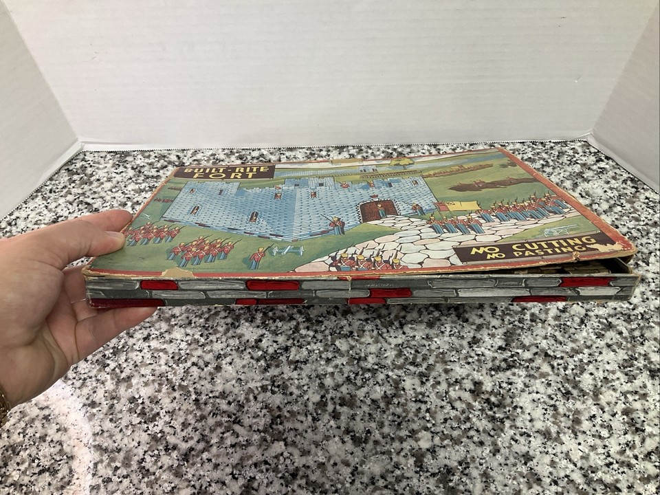 Vintage 1930’s Warren Products Built Rite Cardboard Fort Set 16 ...