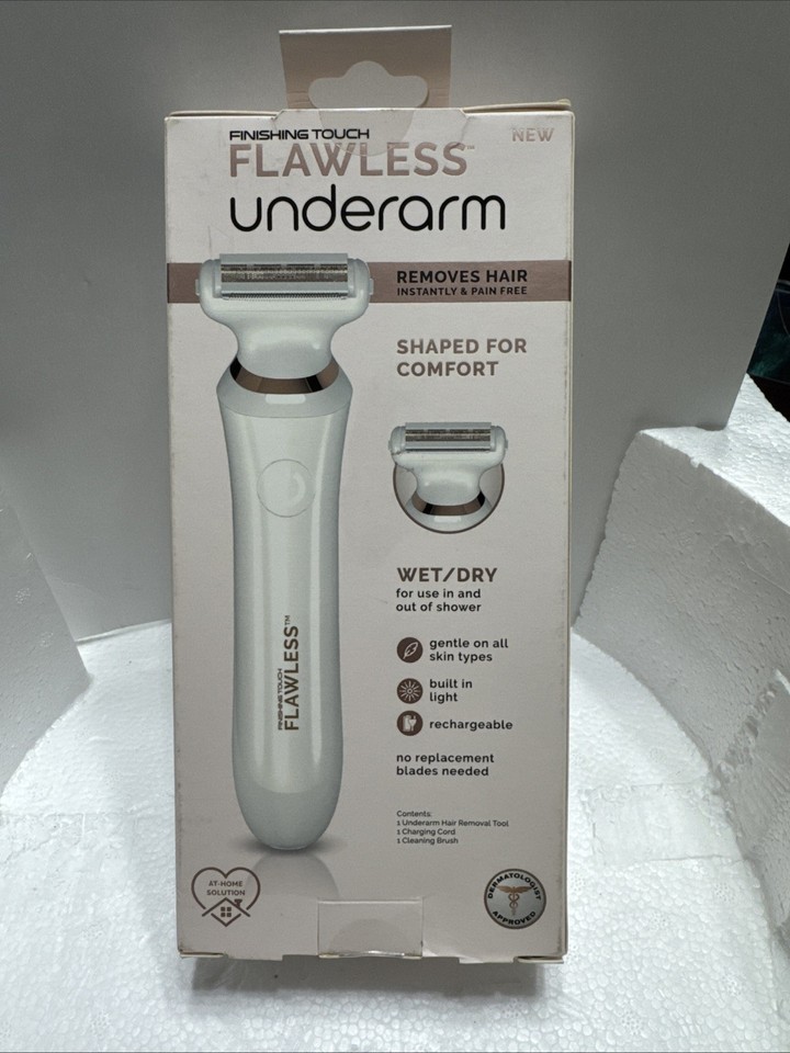 Finishing Touch Flawless Underarm Hair Removal Electric Razor Wet/Dry ...