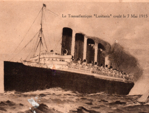 RMS Lusitania Steamer Steamship Ocean Liner Postcard Ship | eBay