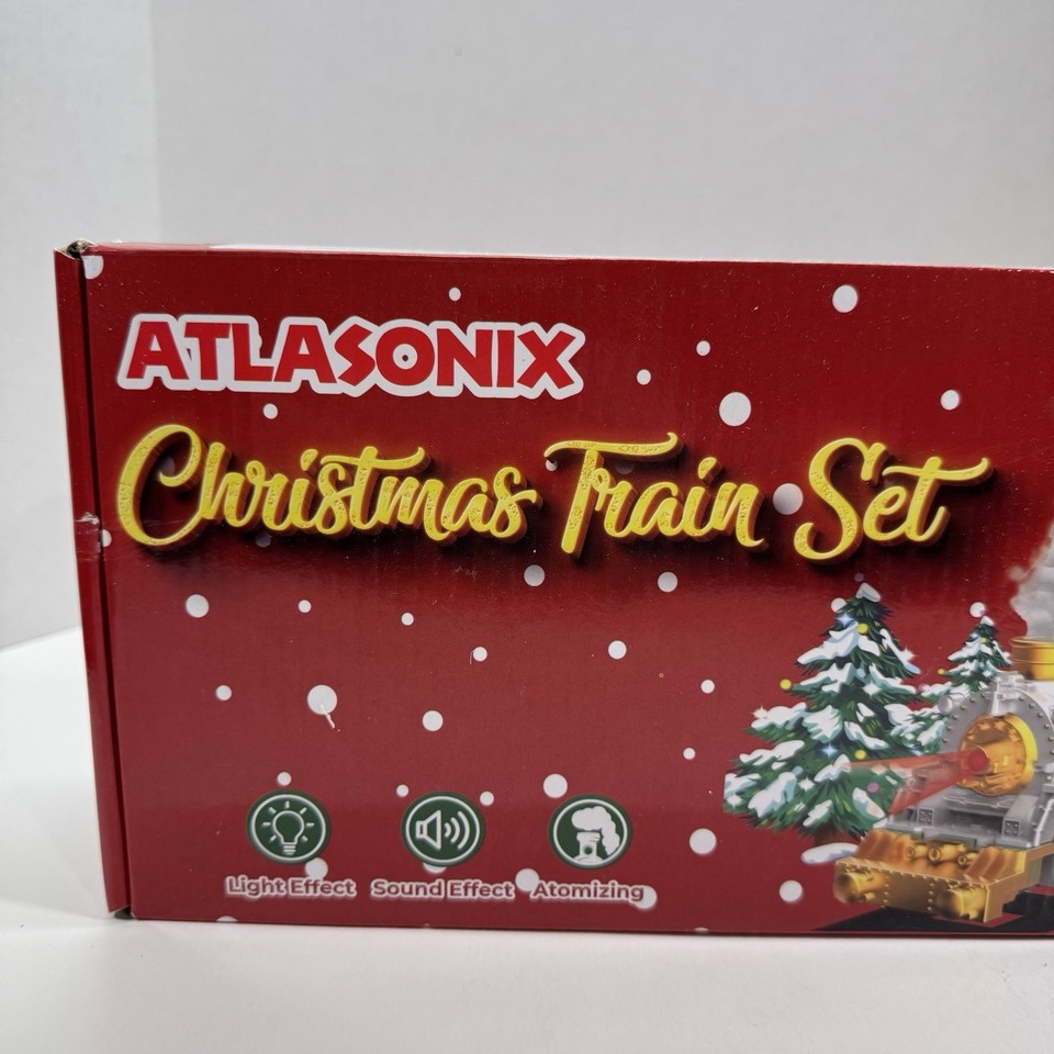 Christmas Train Set! Smoke, Light, Action & Choo Choo Sound Toy New! | eBay
