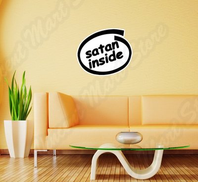 Satan Inside Satan Devil Lucifer Wall Sticker Room Interior Decor 25 ...