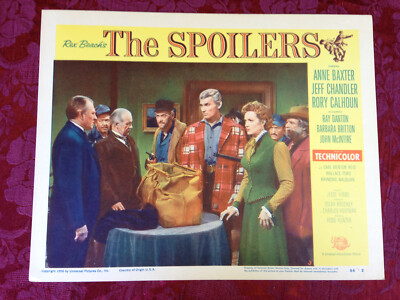 THE SPOILERS Jeff Chandler Anne Baxter Rory Calhoun Orig Lobby Card ...