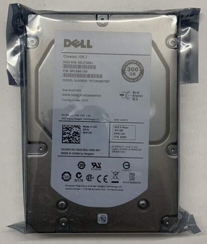 Dell 0F617N 300GB HDD 15K RPM 6G SAS 3.5" Hard Drive F617N ST3300657SS ...