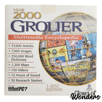 Year 2000 Grolier Multimedia Encylopedia PD CD-Rom | eBay