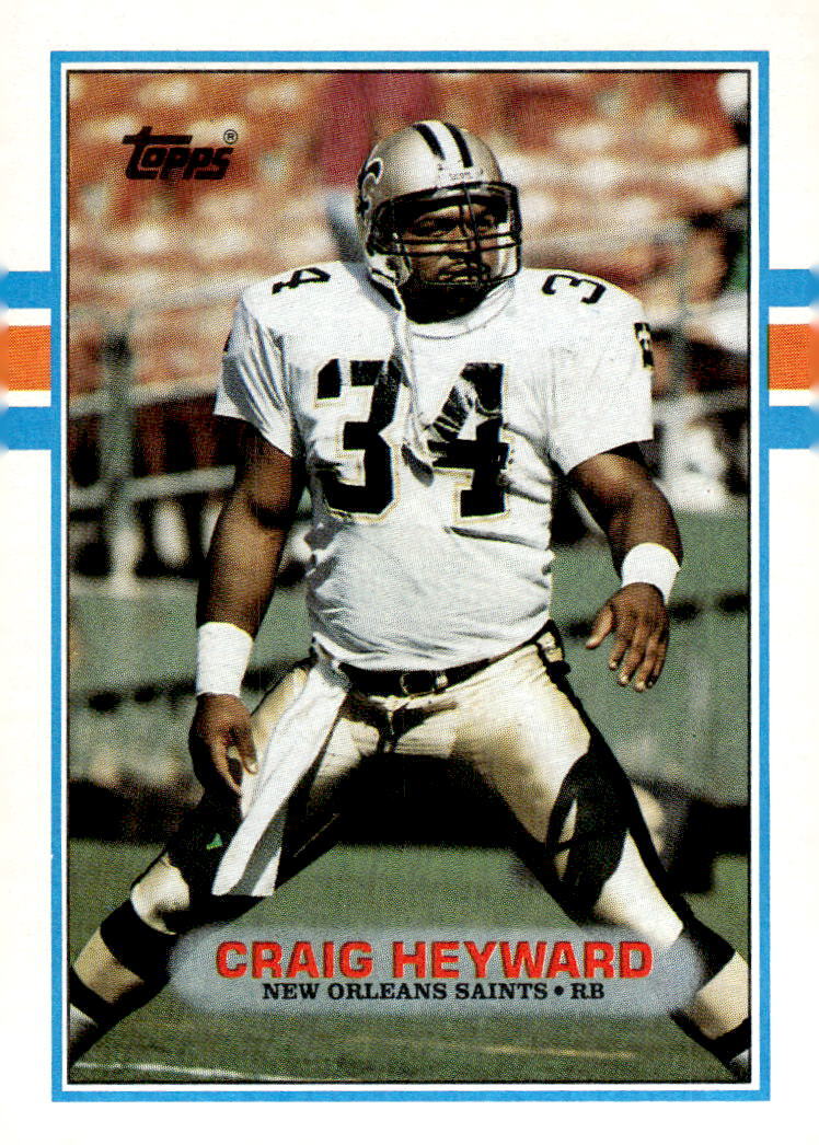1989 Topps #158 Craig Heyward - New Orleans Saints | eBay