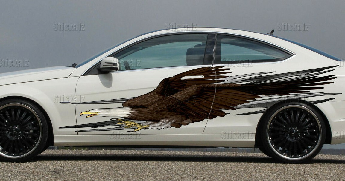 Eagle Car Graphics Decals Car Wrap Decal Graphics. Abstract Eagle