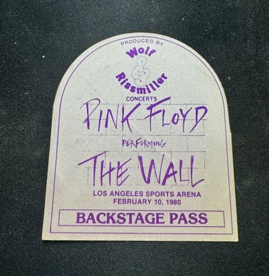 Pink Floyd The Wall Backstage Pass LA Sports Arena Feb 10 1980 | eBay