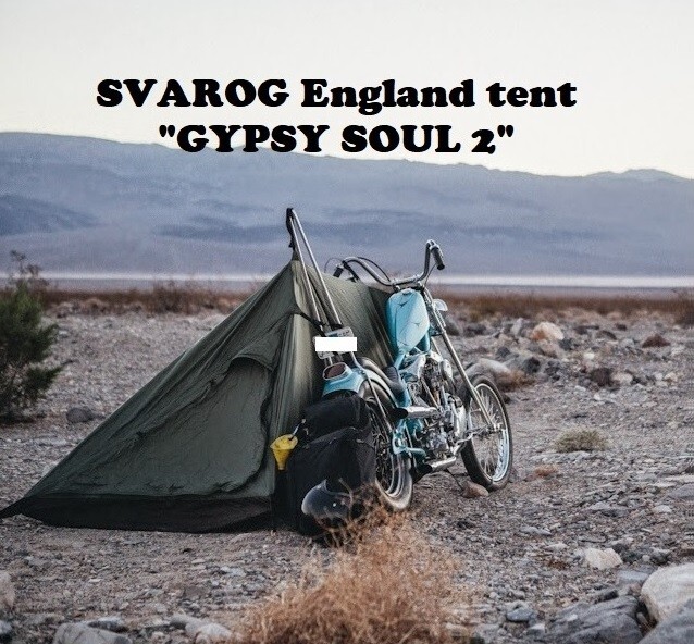 SVAROG England one wall harley davidson chopper motorcycle tent Gypsy ...