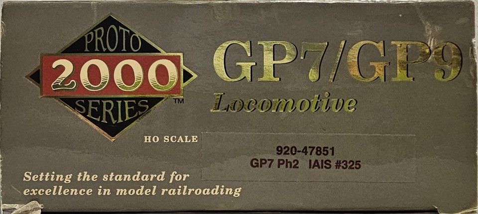 HTF NOS Walthers HO Proto 2000 Iowa Interstate GP7 Ph2 Locomotive DCC ...