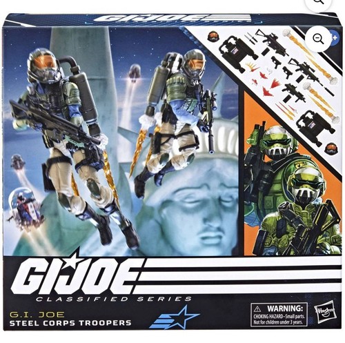 GI Joe STEEL CORPS TROOPERS MIB Hasbro Classified Series 6 inch Action ...