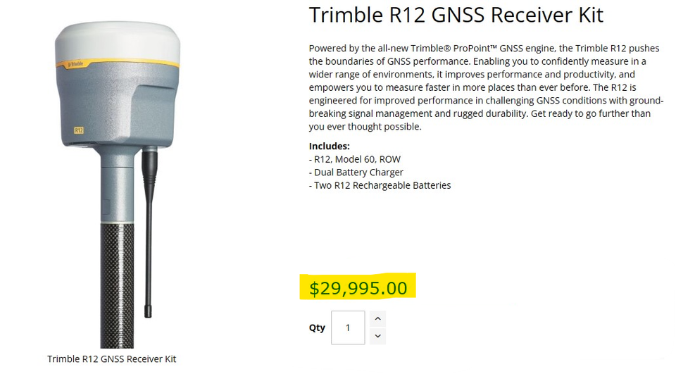 Trimble S7 2" sec Robotic Total Station w/ Dual R12 RTK GPS TSC7 IS ...
