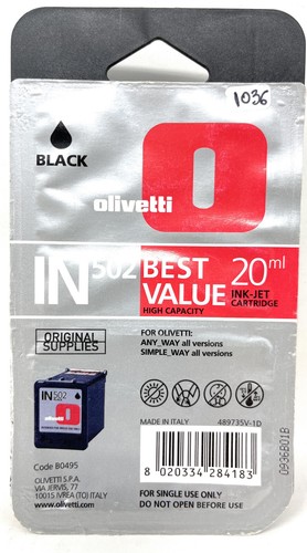 Olivetti B0495 Original Patrone Schwarz Für Any_Way / Simple _ Way ...