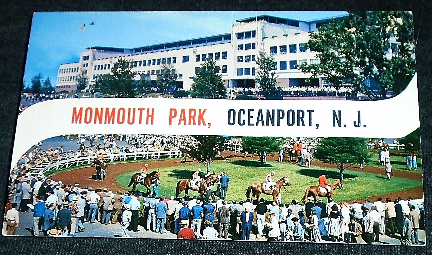 Horse Racing, Monmouth Park, Oceanport New Jersey Vintage 1960's ...
