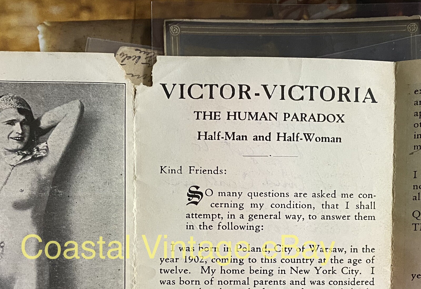 Victor Victoria Half Man Half Woman