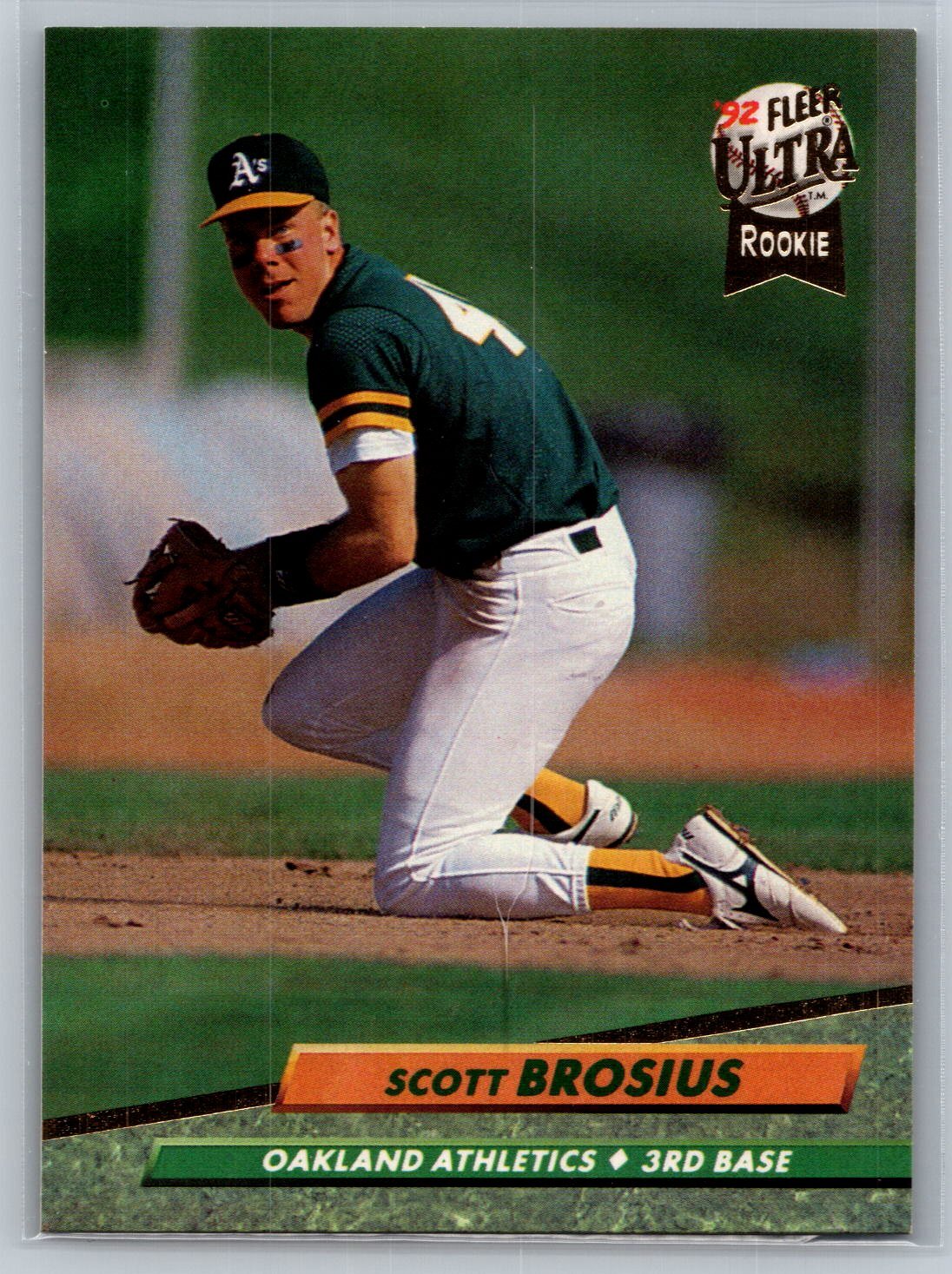 1992 Ultra Baseball #420 Scott Brosius RC Oakland Athletics | eBay