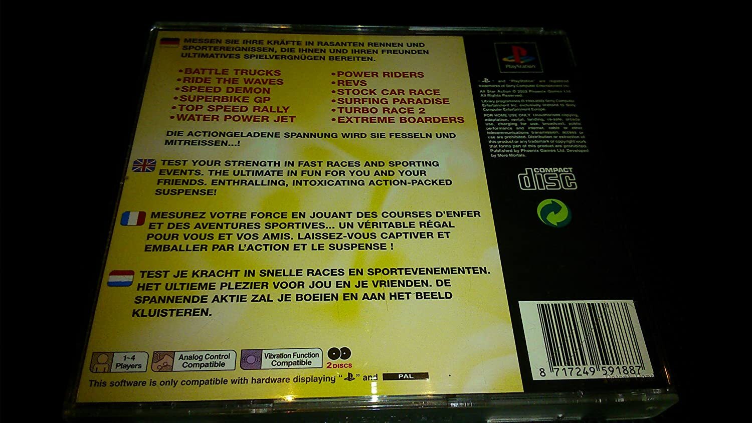 PS1 / Sony Playstation 1 Spiel - All Star Action nur CD | eBay