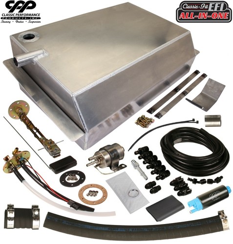 1967-72 Chevy C10 GMC Fuel Injection EFI Aluminum Gas Tank Kit Side ...
