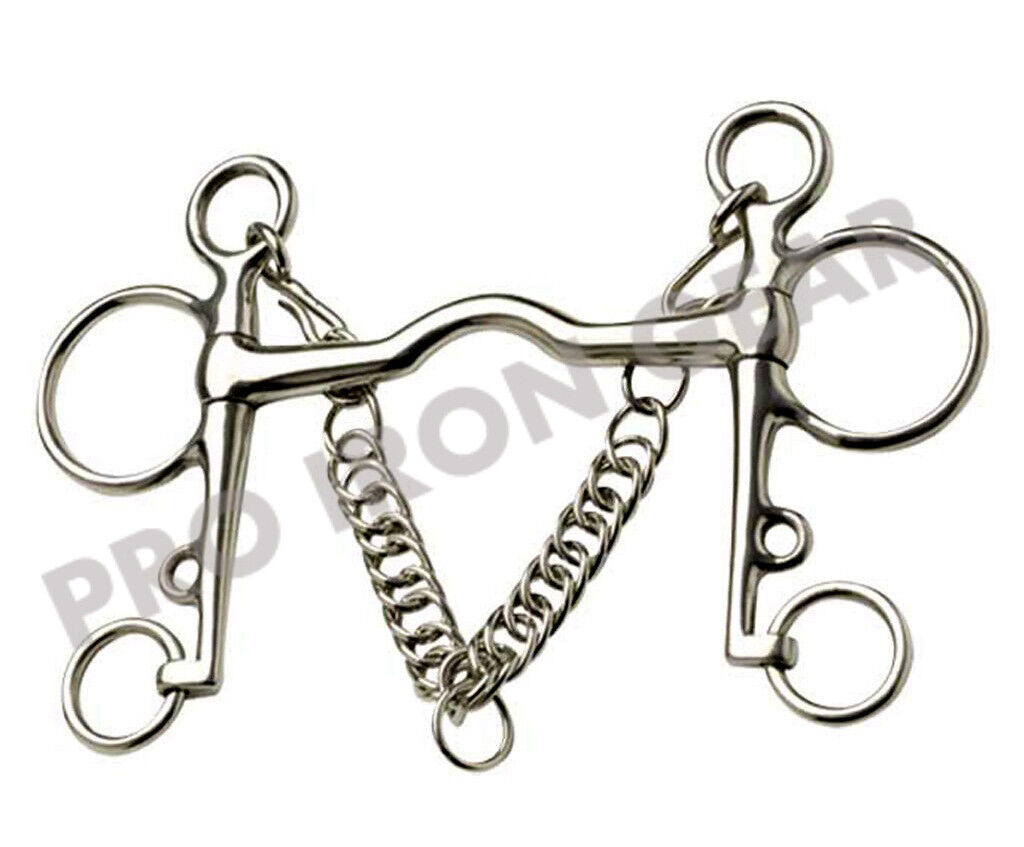 Pelham Bit Mullen Mouth Horse Bit Stainless Steel | eBay