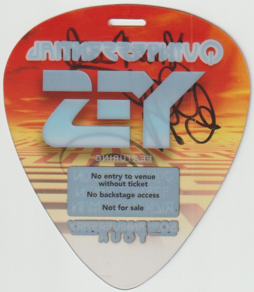 YES Autographed Signed 50th Anniversary Laminate JON ANDERSON RICK ...