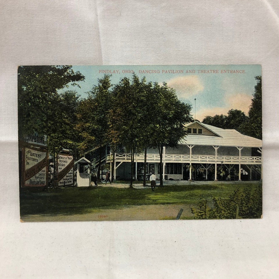 Vintage Findlay Ohio Postcard Pavilion | eBay