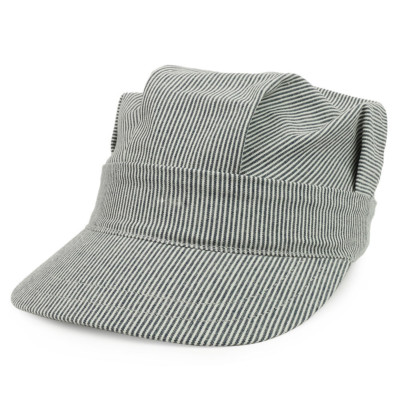 Made in USA Striped Rail Road Train Engineer Conductor Adult Cap - FREE ...