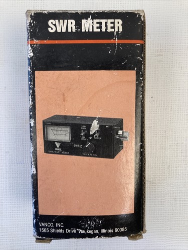 VANCO SWR TRANSMITTER Meter for CB Radio Antennas Heavy Duty Metal 1:1 ...