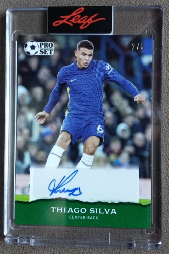 2022 Leaf Pro Set Thiago Silva Sealed Encased Autograph Card PSA-TS1 ...