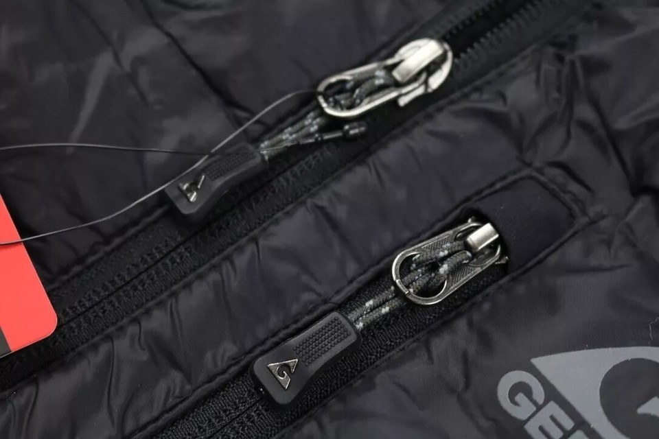 Gerry Men’s Lightweight Puffer Jacket Black Insulated Welded Channels ...