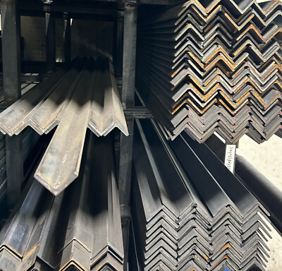 4 x 4 x 1/4 x 40" 2 Piece Bundle Carbon Steel Angle Iron | eBay