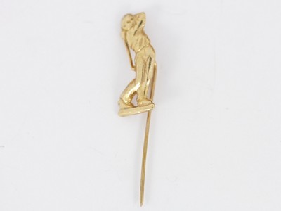 Golf Tie Pin 9ct Gold Gents Ladies Golfer Pin Badge 375 Club K60 | eBay
