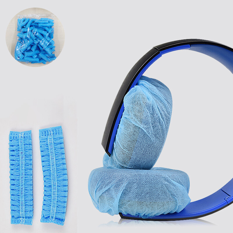 20pcs Disposable Headphone Covers Non-Woven Headset Stretch Sanitary ...