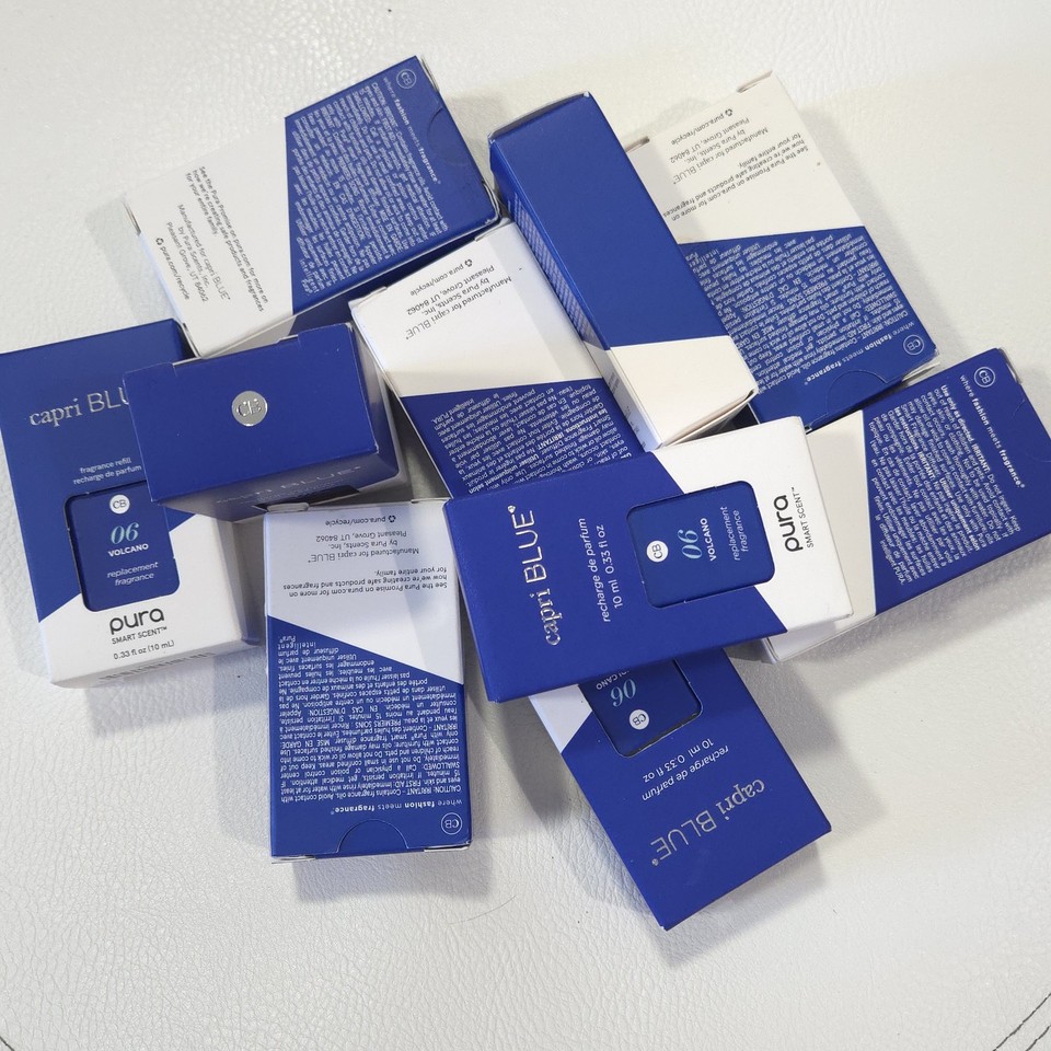 Pura Capri Blue Volcano Smart Diffuser Replacement Fragrance Refills ...