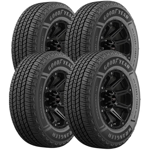 (QTY 4) LT215/85R16 Goodyear Wrangler Workhorse HT 115R Load Range E ...