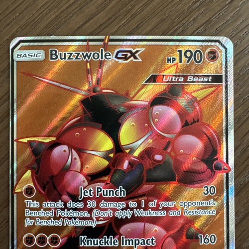 Buzzwole GX 2017 Invasion Full Art Ultra Rare NM Holo Pokemon Card 104/ ...