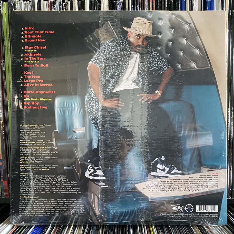 LARGE PROFESSOR - 1ST CLASS (VINYL 2LP) 2002 RARE!! NAS + Q-TIP + BUSTA ...