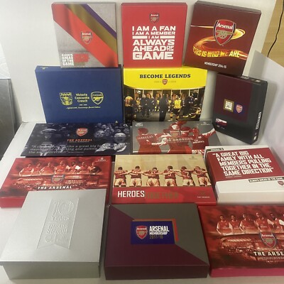 Official Arsenal Membership Packs Gunners Football Scarfs Badges Hats ...
