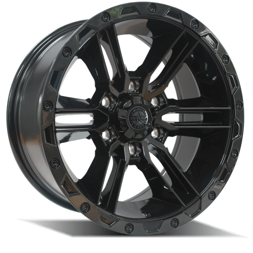 17x8.5 AMERICAN OUTLAW RAILCAR 6 6x139.7 1500KG LOAD ALLOY WHEELS RIMS ...
