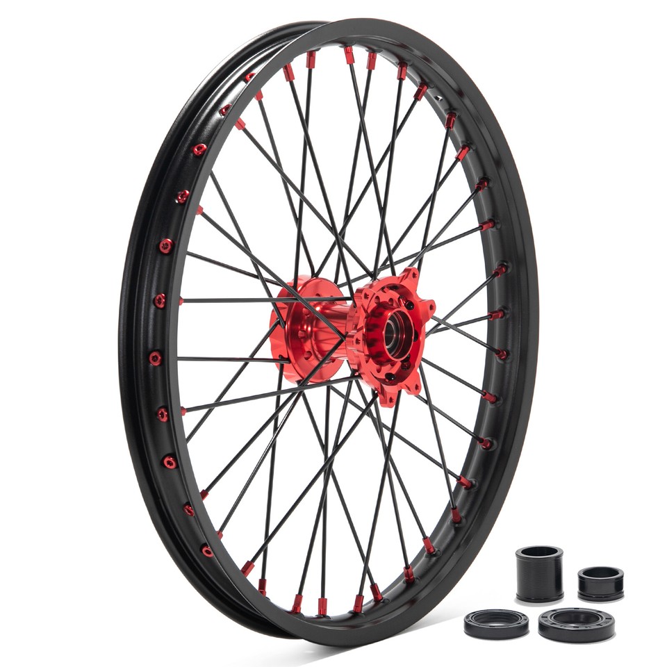 21+18 CNC Machined Wheels For Honda CR125/250R 02-07 CRF250R 04-13 ...