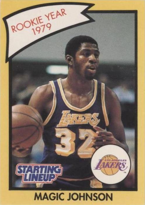 1990-91 Kenner Starting Lineup - Magic Johnson Yellow Border for sale ...