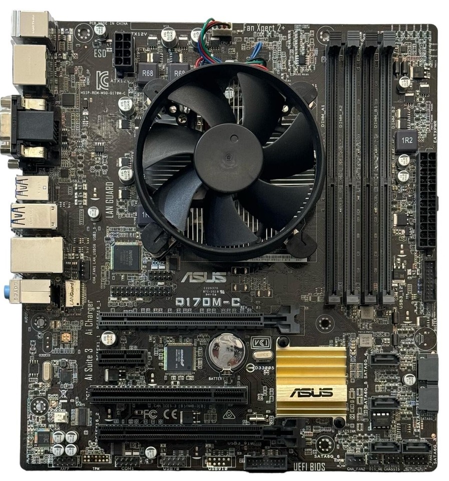ASUS Q170M-C LGA1151 DDR4 Micro-ATX Motherboard With I/O Shield FREE ...
