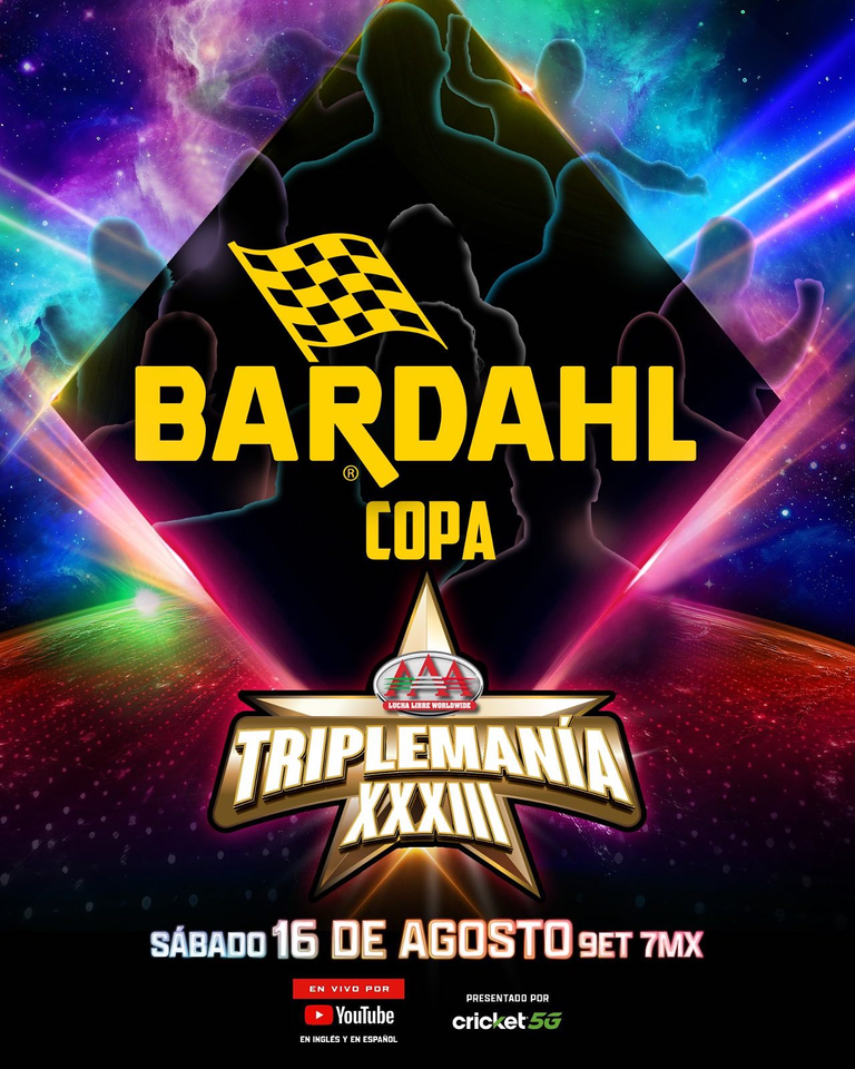 WWE Triplemania XXXIII Bardahl Copa Paper Poster 210 GSM (No Frame) | eBay
